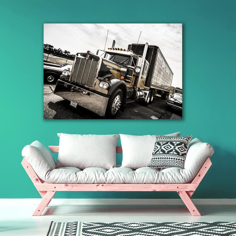 snb Single canvas rectangle smokey and the bandit kenworth transam ...
