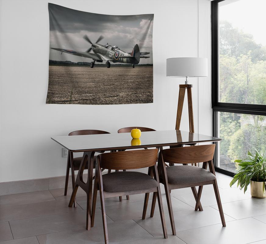 supermarine tapestry supermarine spitfire 04477 - Rustypod Store