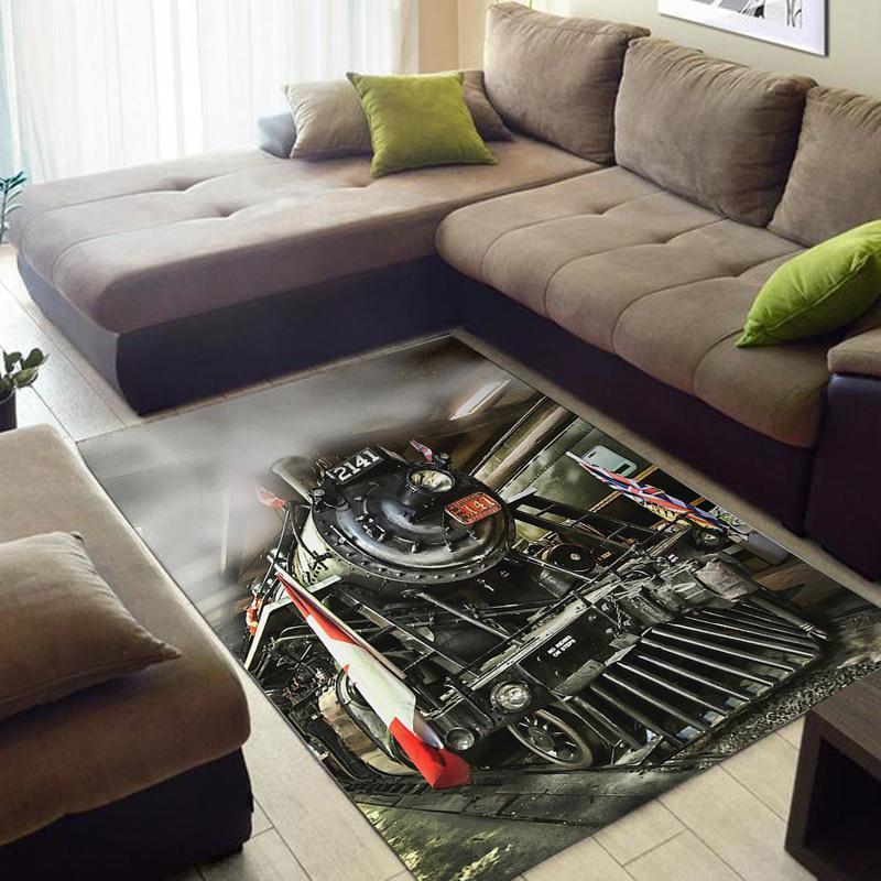 Locomotive rug Steam Locomotive 2141 04622 - Rustypod Store
