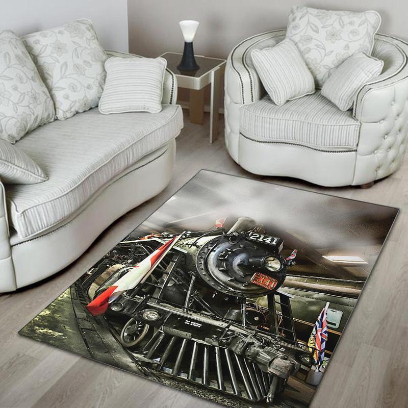 Locomotive rug Steam Locomotive 2141 04622 - Rustypod Store