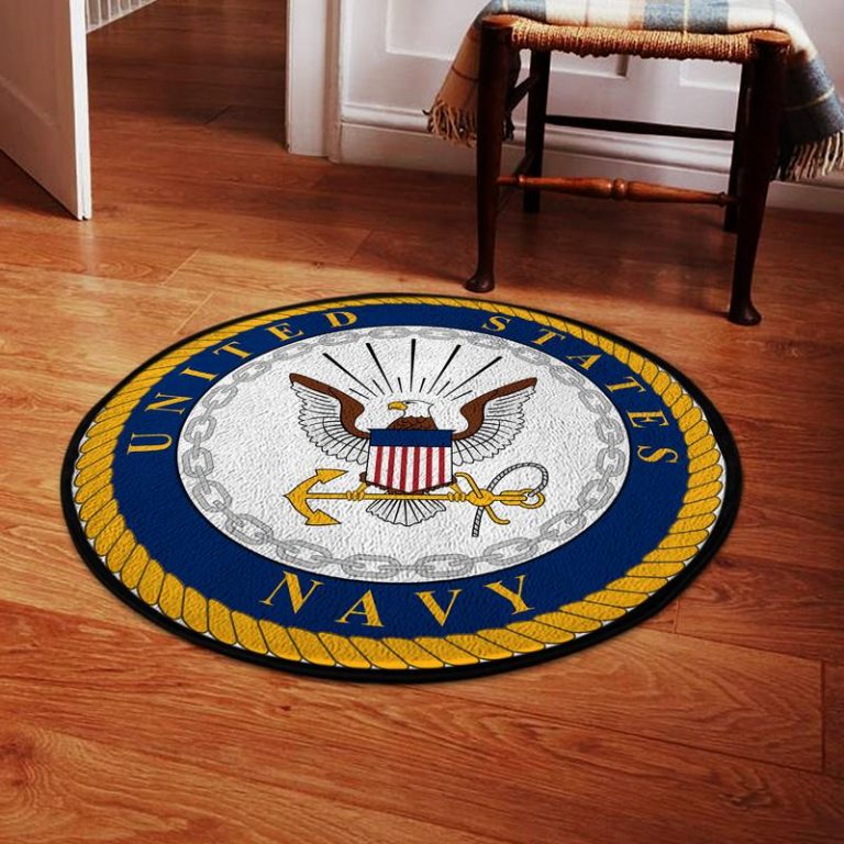 United States US Navy round mat 05308 - Rustypod Store