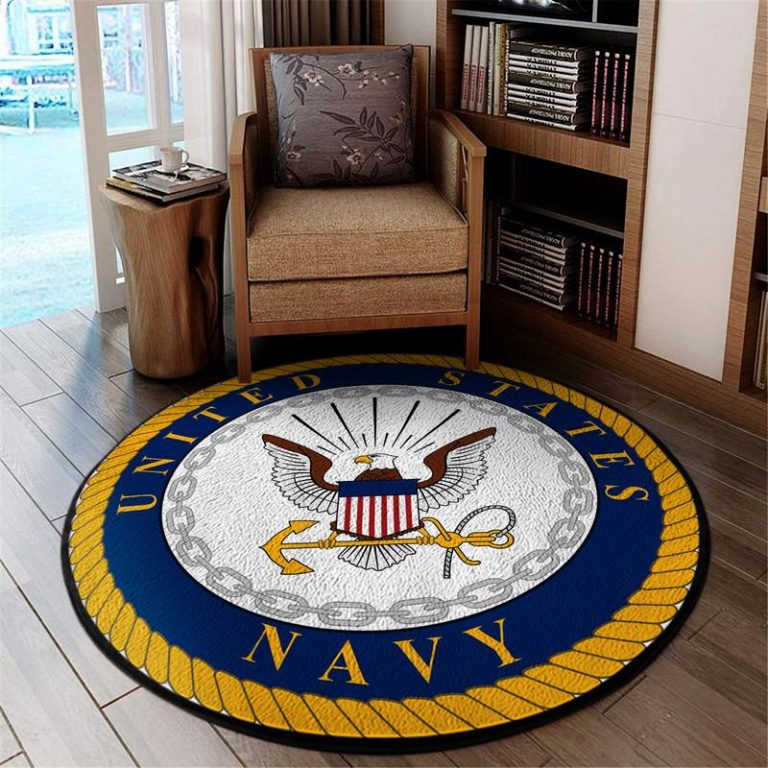 United States US Navy round mat 05308 - Rustypod Store