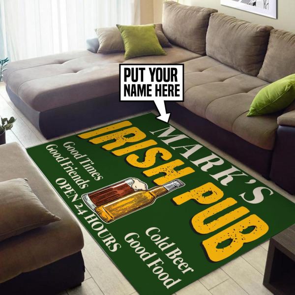 personalized irish pub rug 05437 - Rustypod Store