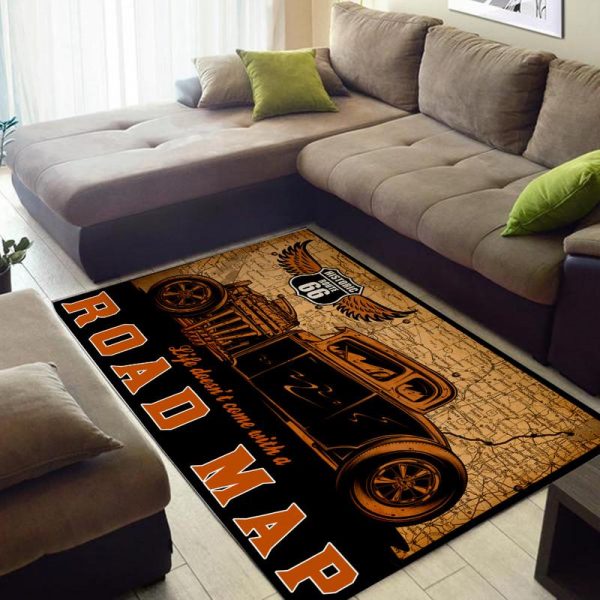 hot rod garage rug 05452 - Rustypod Store
