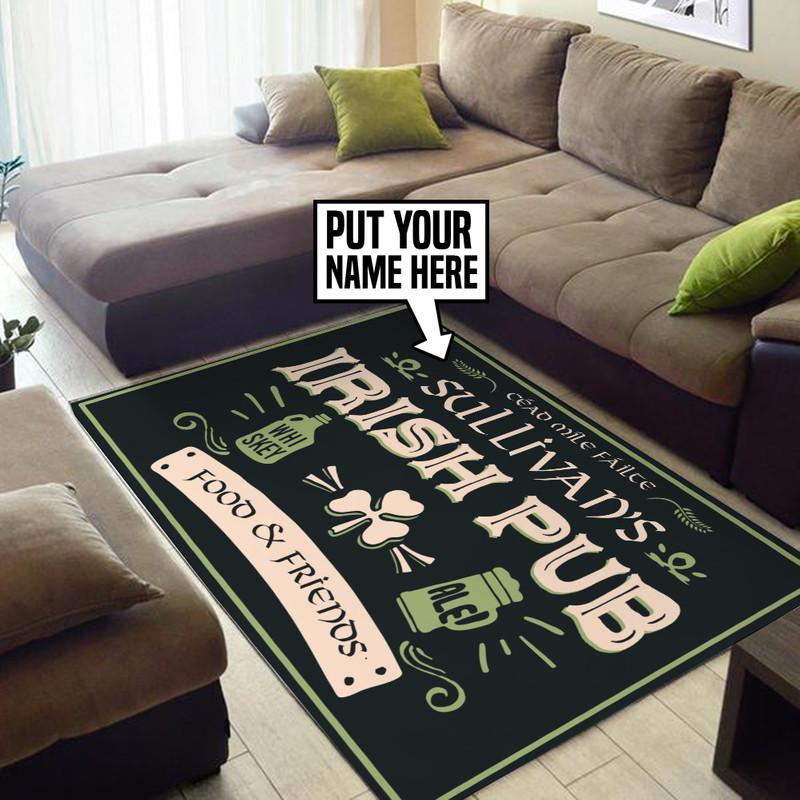 personalized irish pub rug 05484 - Rustypod Store