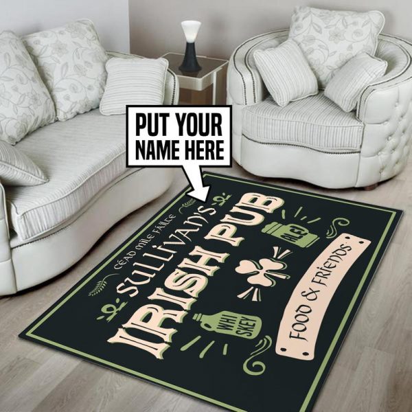 personalized irish pub rug 05484 - Rustypod Store