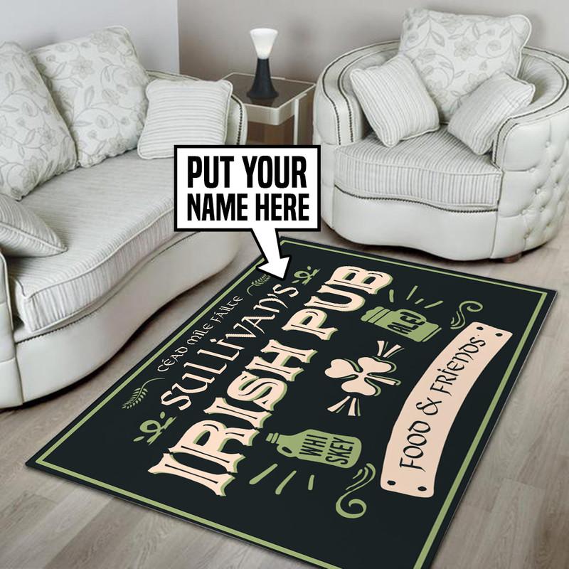 personalized irish pub rug 05484 - Rustypod Store