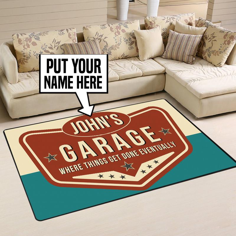 personalized garage|where get done rug 05533 - Rustypod Store