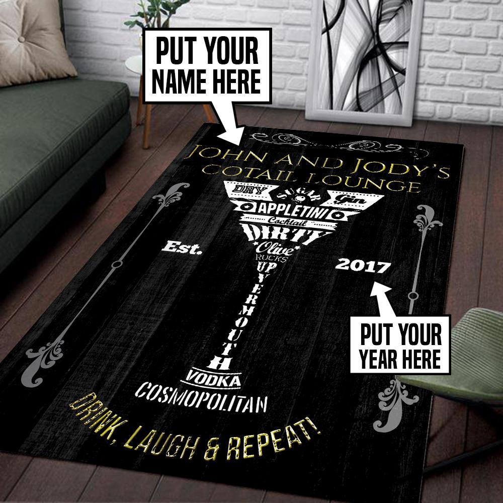 personalized MODERN MARTINI rug 05881 - Rustypod Store