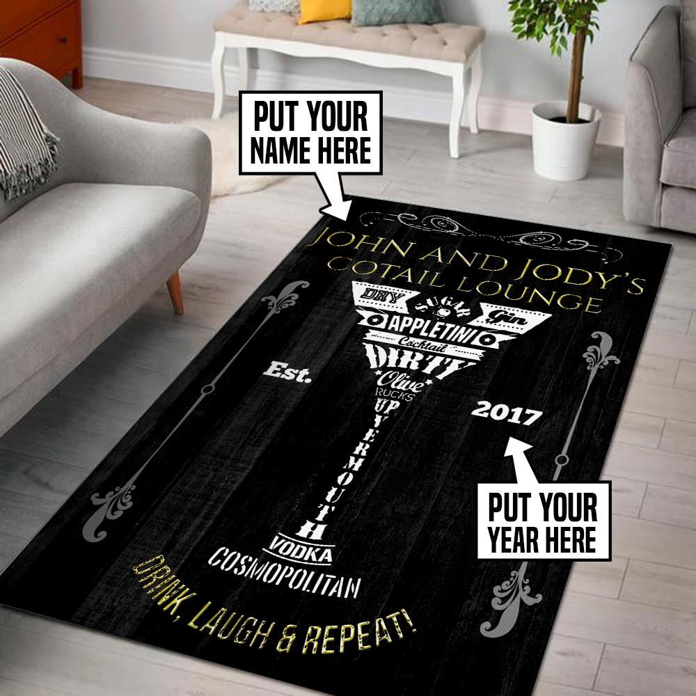 personalized MODERN MARTINI rug 05881 - Rustypod Store