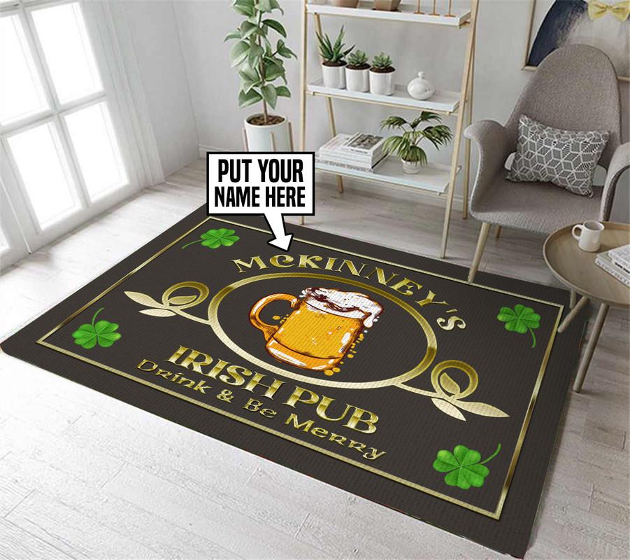 personalized irish pub rug 05884 - Rustypod Store