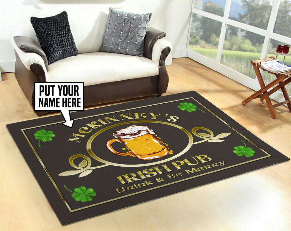 personalized irish pub rug 05884 - Rustypod Store