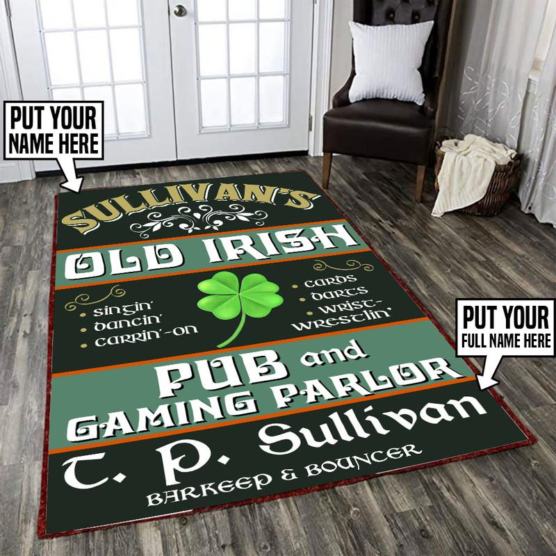personalized irish pub rug 06236 - Rustypod Store