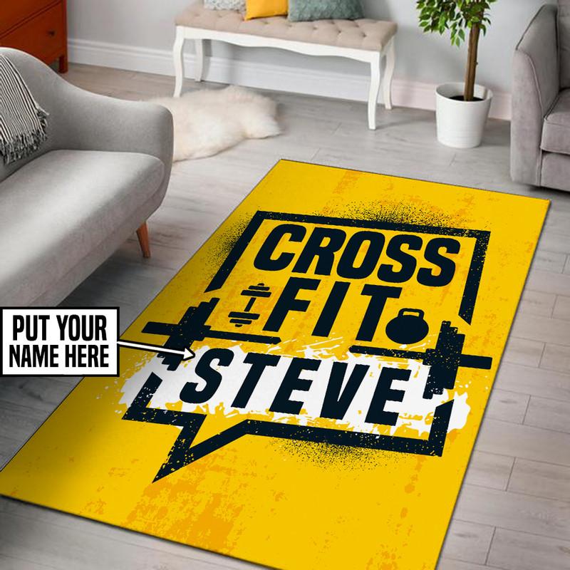 personalized gym room rug 06448 - Rustypod Store