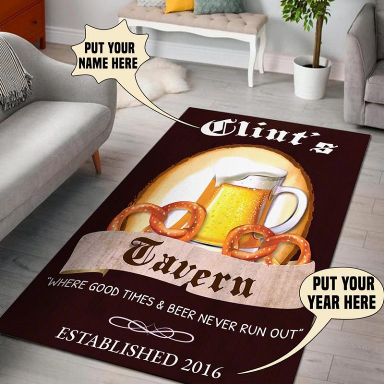 personalized tavern rug 06460 - Rustypod Store