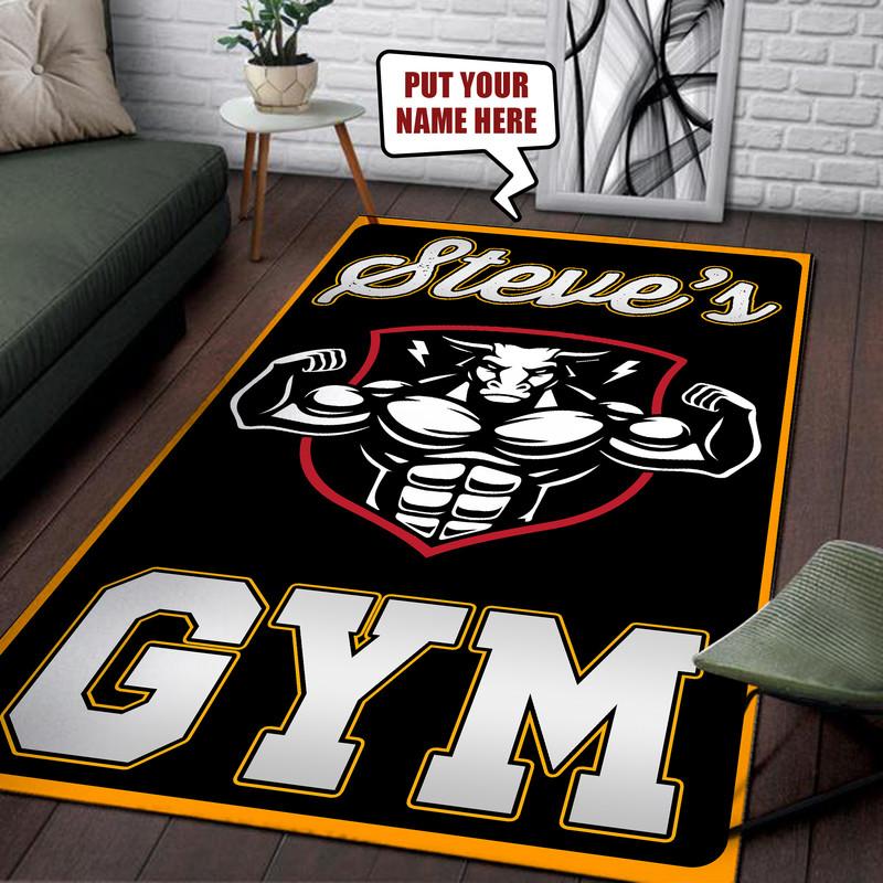personalized gym rug 06619 - Rustypod Store