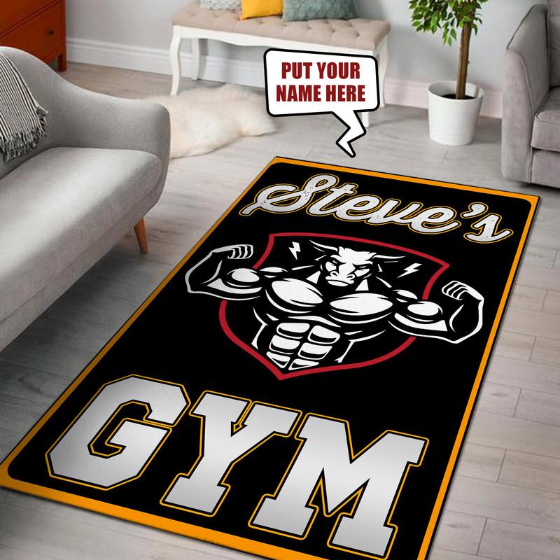 personalized gym rug 06619 - Rustypod Store