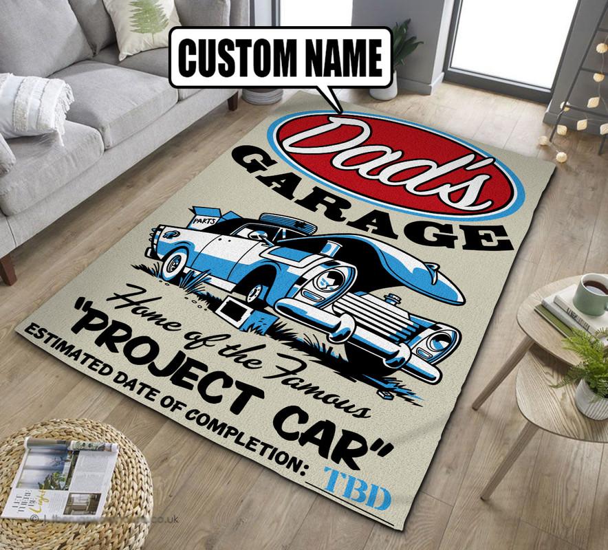 personalized garage home of the famous project car rug 06965 - Rustypod ...