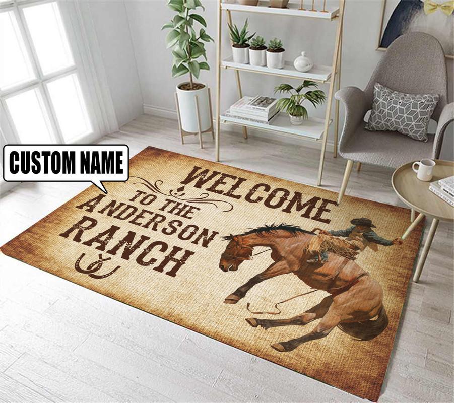 personalized ranch rug 06971 - Rustypod Store