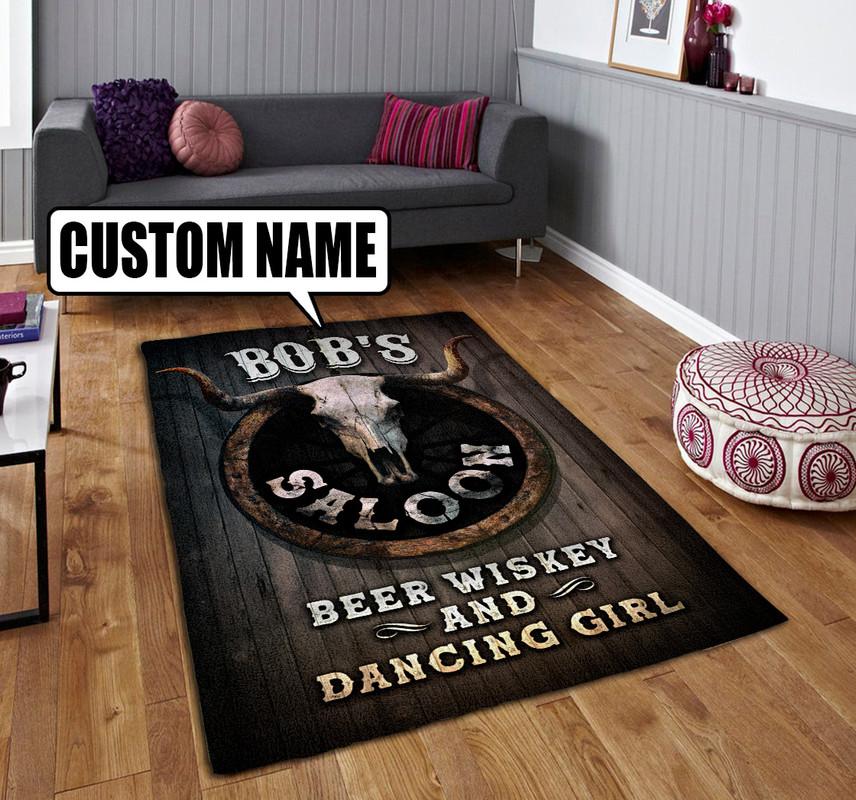 personalized saloon rug 06975 - Rustypod Store
