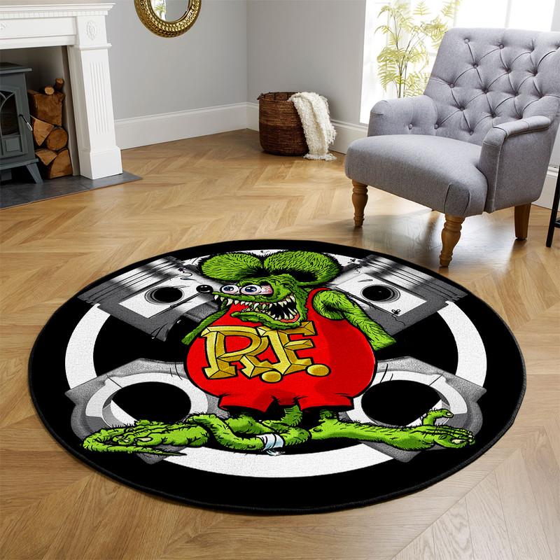 Rat fink round mat 07377 - Rustypod Store