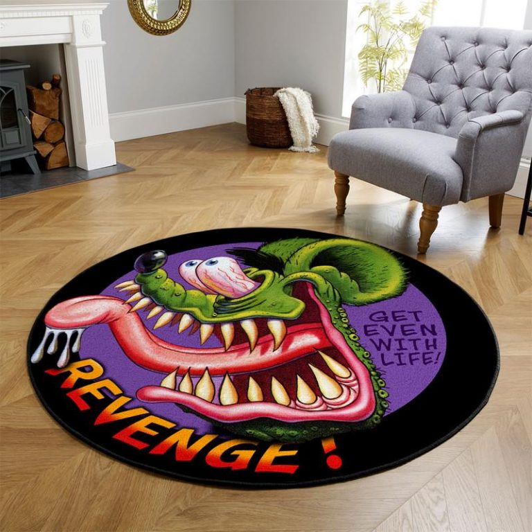 Rat fink Revenge round mat 07497 - Rustypod Store
