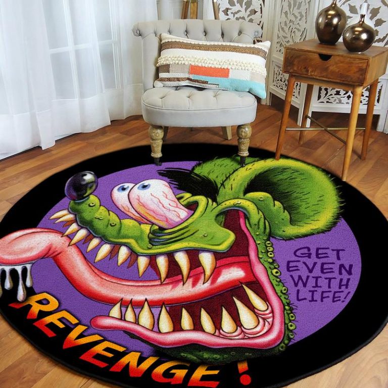Rat fink Revenge round mat 07497 - Rustypod Store