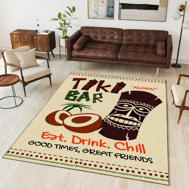 tiki bar rug 07729 - Rustypod Store