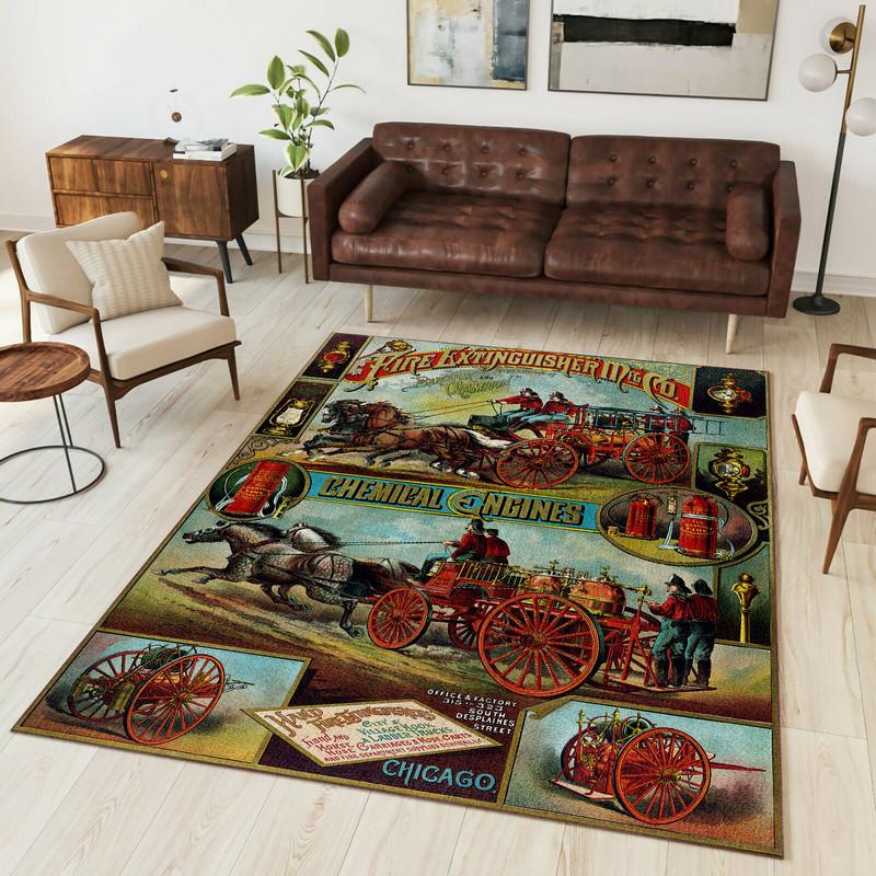 firefighter Fire Department - Brotherhood rug 07840 - Rustypod Store