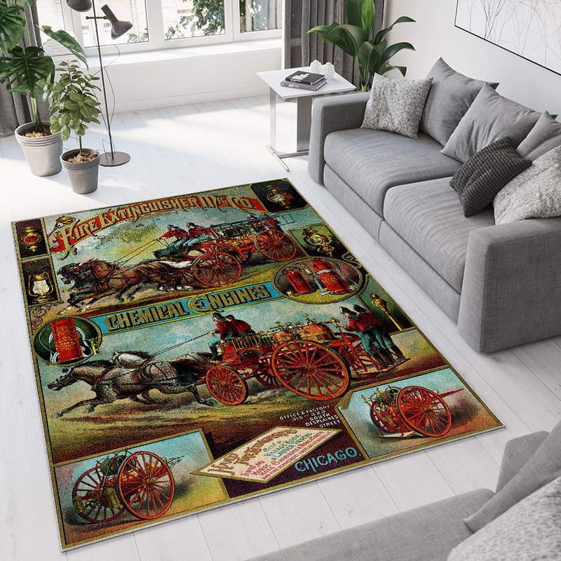 firefighter Fire Department - Brotherhood rug 07840 - Rustypod Store