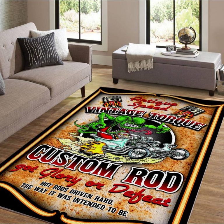Vintage hot rod | rat fink rug 08278 - Rustypod Store