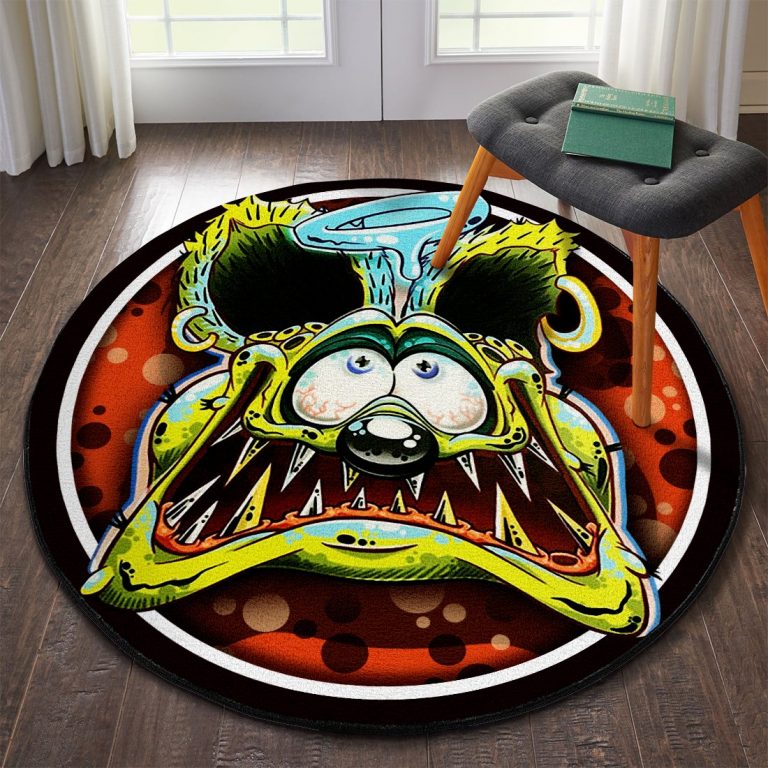 rat fink hot rod round mat 08425 - Rustypod Store