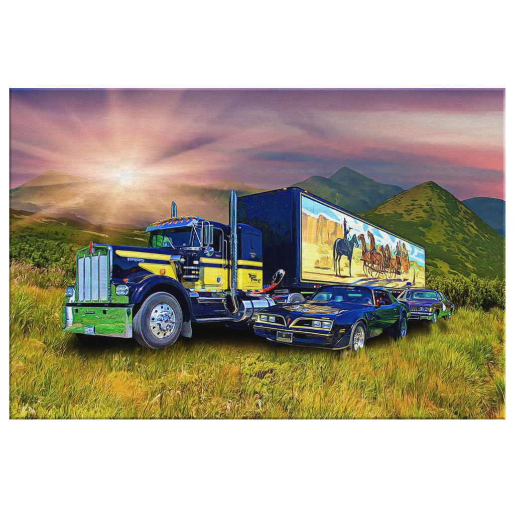 SMOKEY AND THE BANDIT Canvas Wrap - Rustypod Store