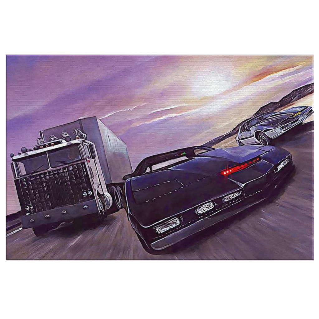 Knight rider canvas wrap - Rustypod Store