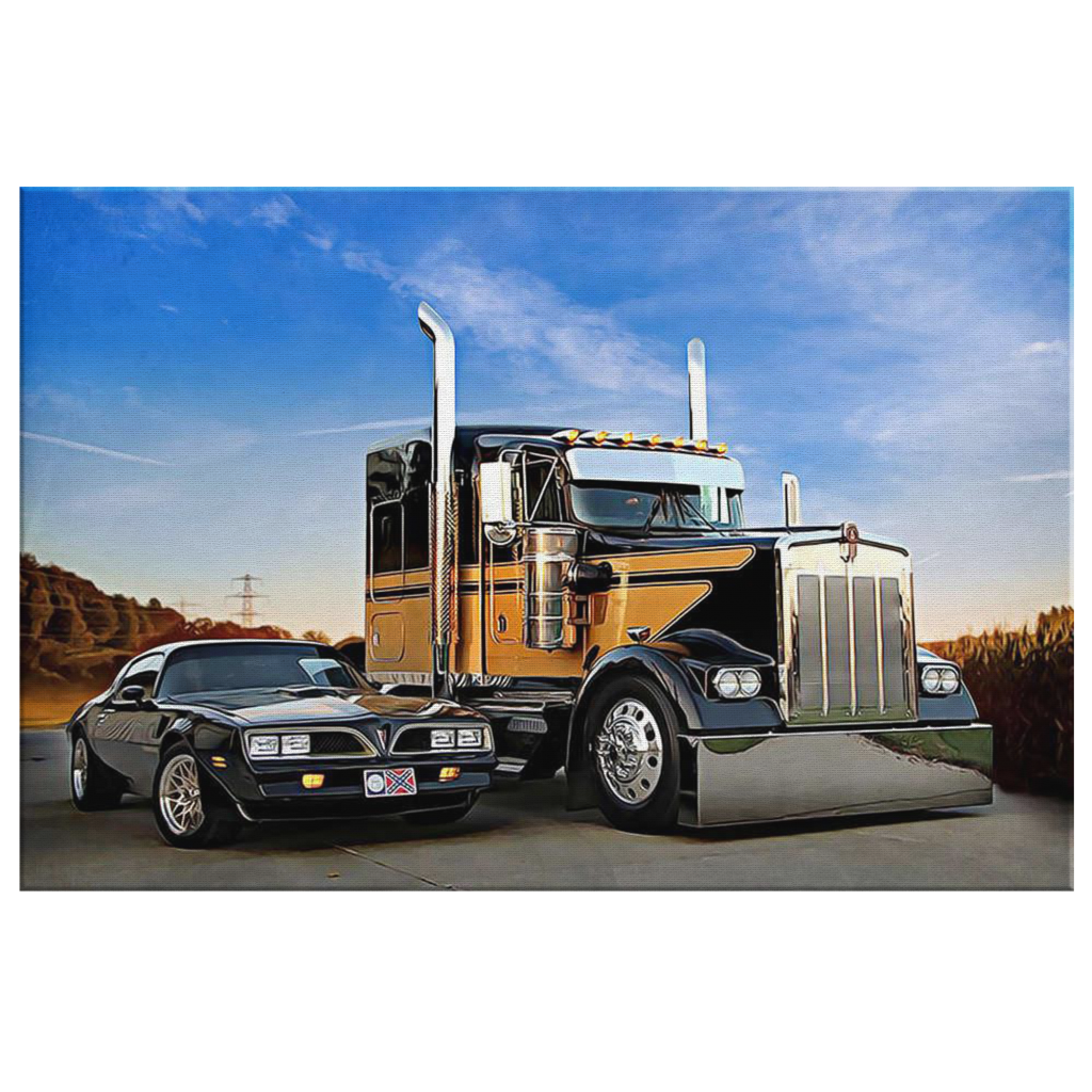 Smokey and the bandit canvas wrap - Rustypod Store