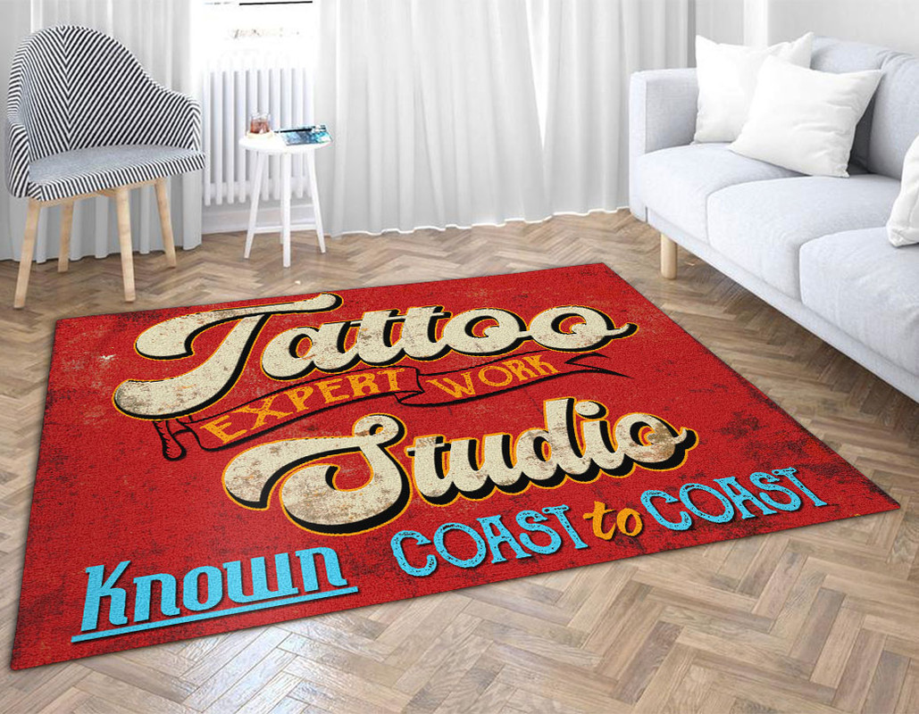 Tattoo Studio rug 09085 - Rustypod Store