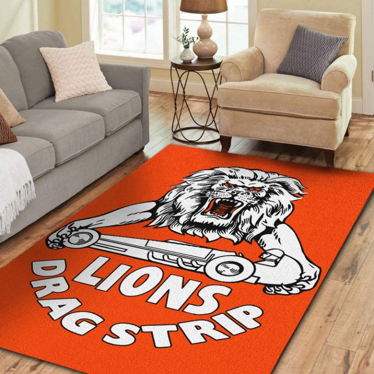 LIONS DRAG STRIP DRAG RACE HOT RAT ROD rug 09205 - Rustypod Store