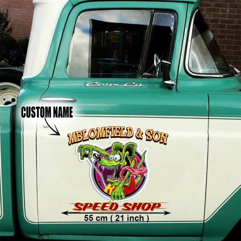 2 PCS personalized hot rod garage | speed shop | kustom kultrure | old ...