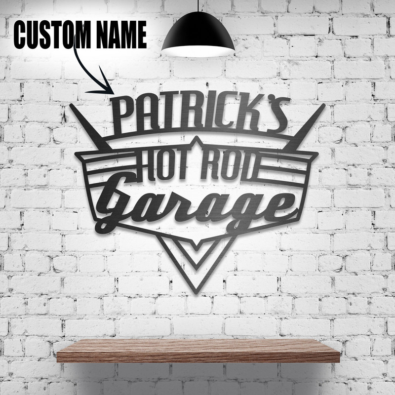 personalized workshop | hot rod | speed shop | garage CNC metal sign ...