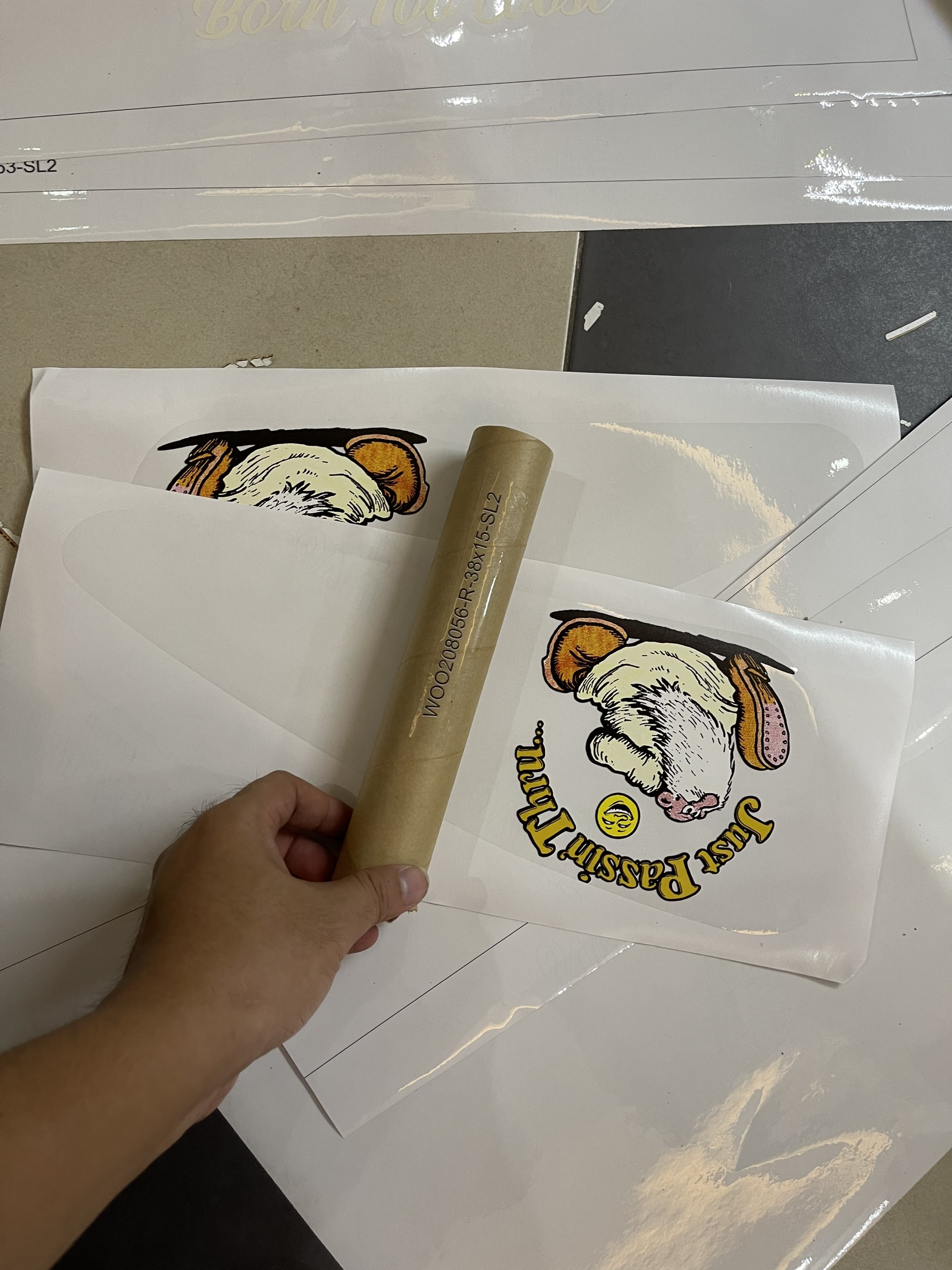 just passing thru motorcycle fuel tank decal 10971 - Rustypod Store