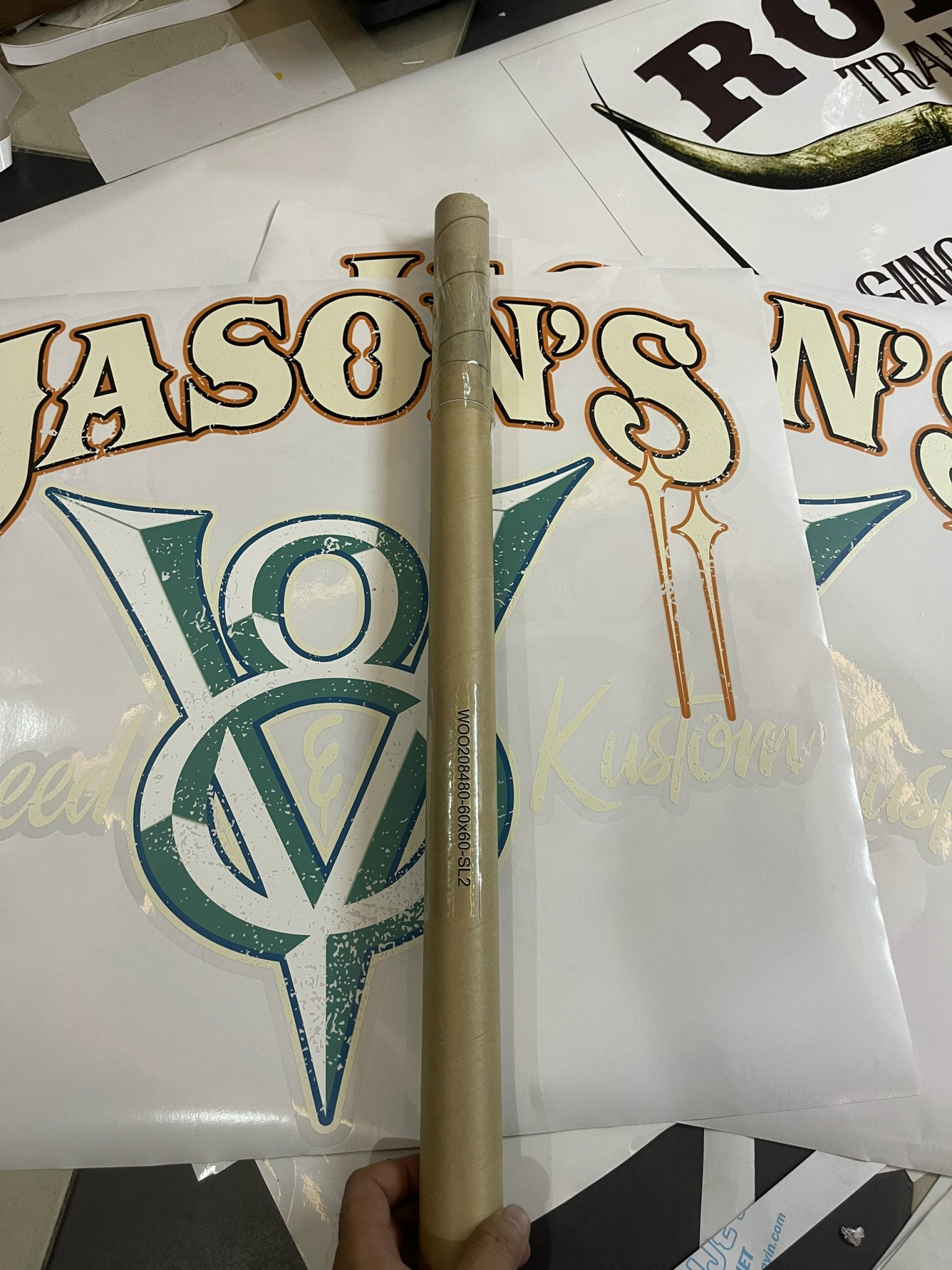 personalized V8 speed and custom lettering vinyl sticker 10456 ...