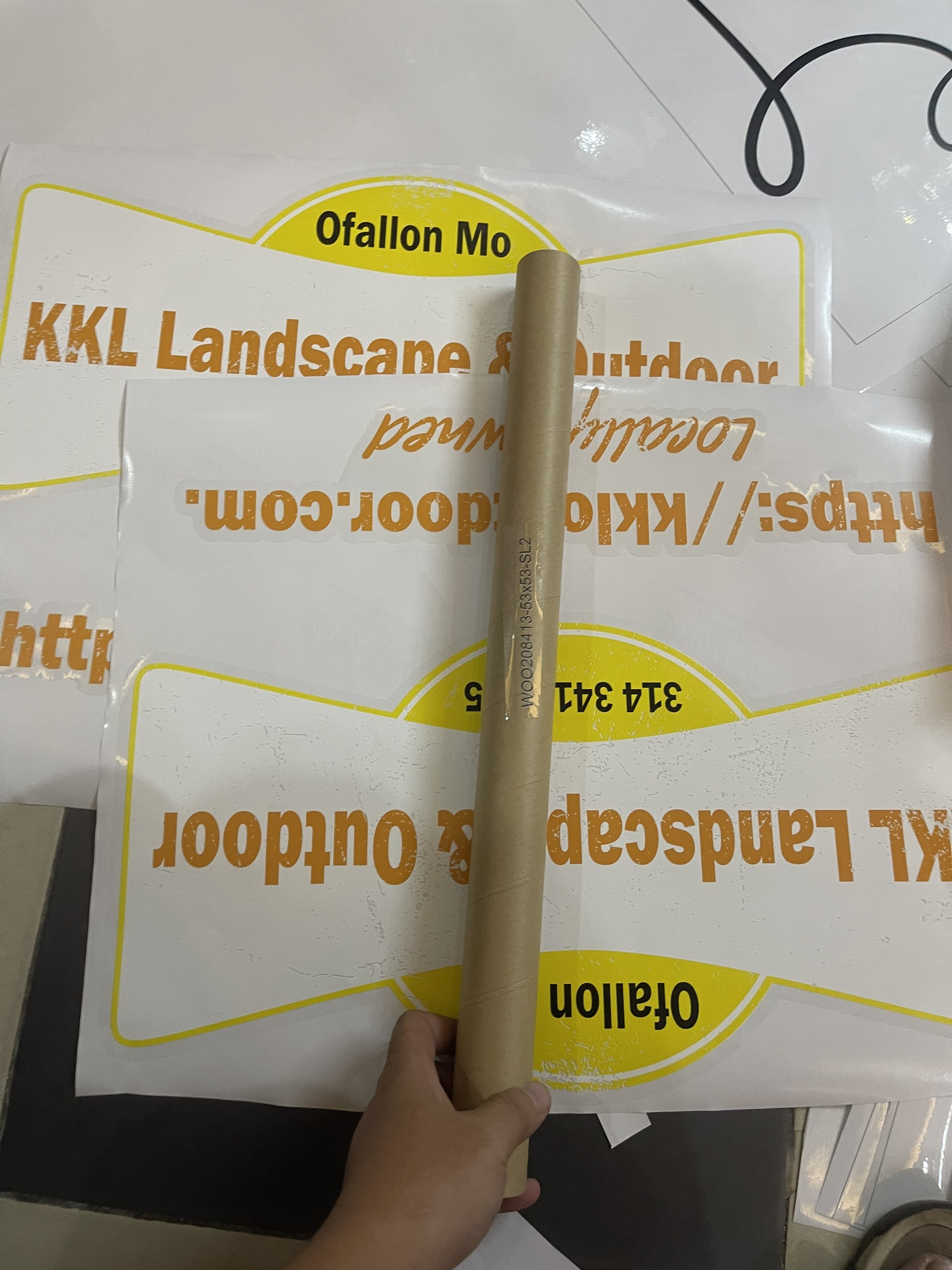 Personalized vintage lettering sticker 11416 - Rustypod Store