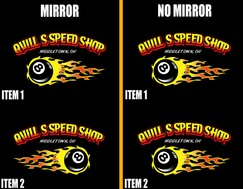 2 pcs personalized flaming eight ball | hot rod garage vinyl sticker ...