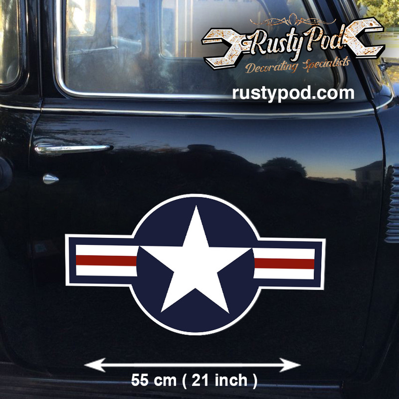 2 pcs USAF airforce | aircraft vinyl sticker 09910 - Rustypod Store