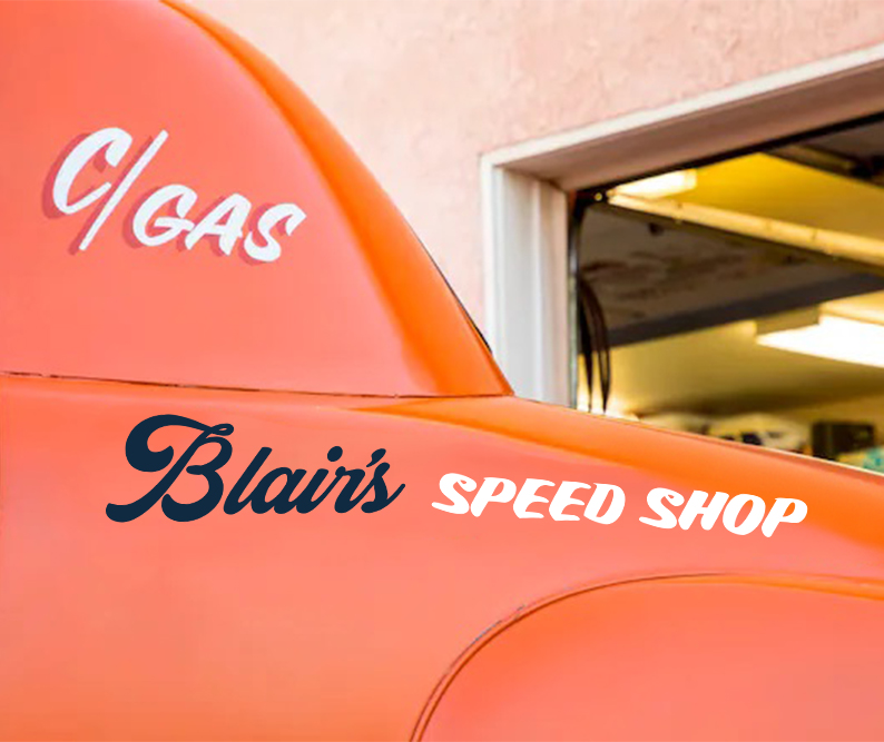 2 pcs personalized hot rod garage | speed shop | hood vinyl sticker ...