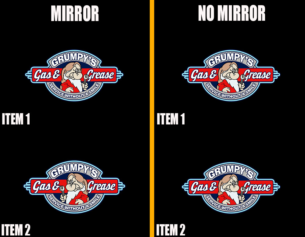 2 pcs personalized grumpy's garage | hot rod garage vinyl sticker 10037 ...