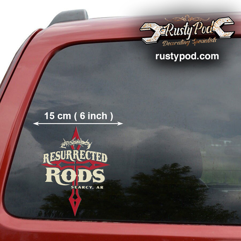 2 pcs personalized resurrected rod | hot rod garage | truck lettering ...