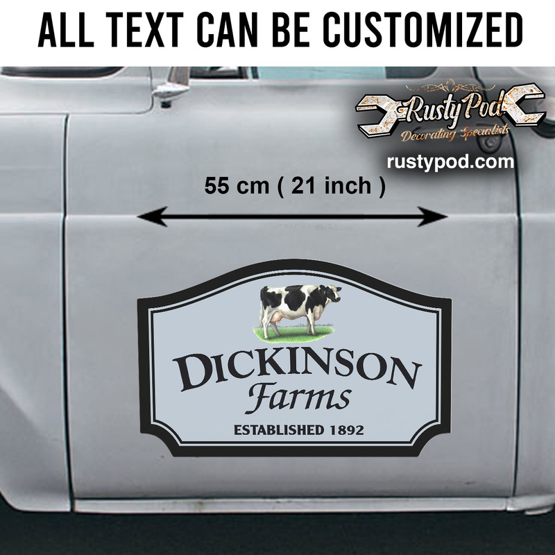 2 pcs personalized farm truck lettering | ranch truck lettering | hot ...