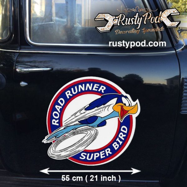 2 pcs ROADRUNNER BEEP BEEP | hot rod garage vinyl sticker 10072 ...
