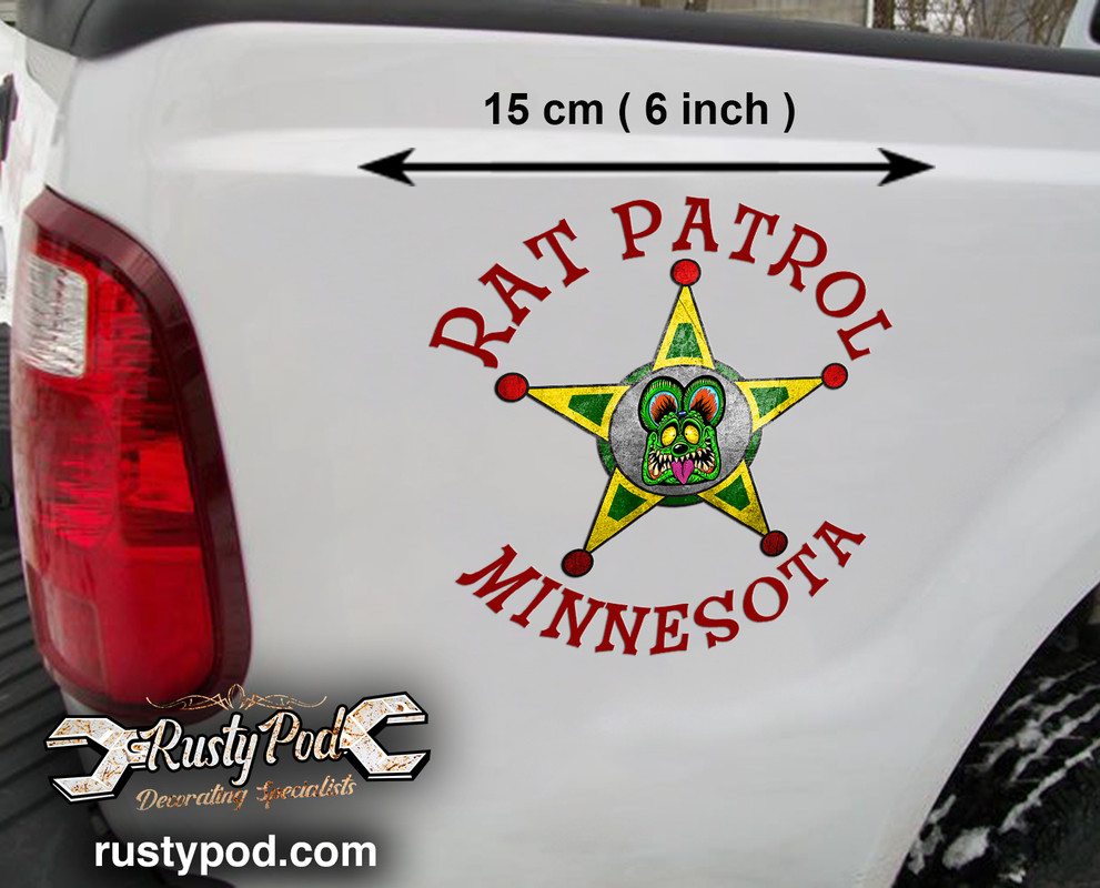 2 pcs personalized rat patrol | hot rod garage | rat rod | door art ...
